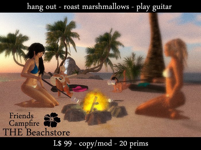 Second Life Marketplace - Beachstore / Friends Campfire ♥